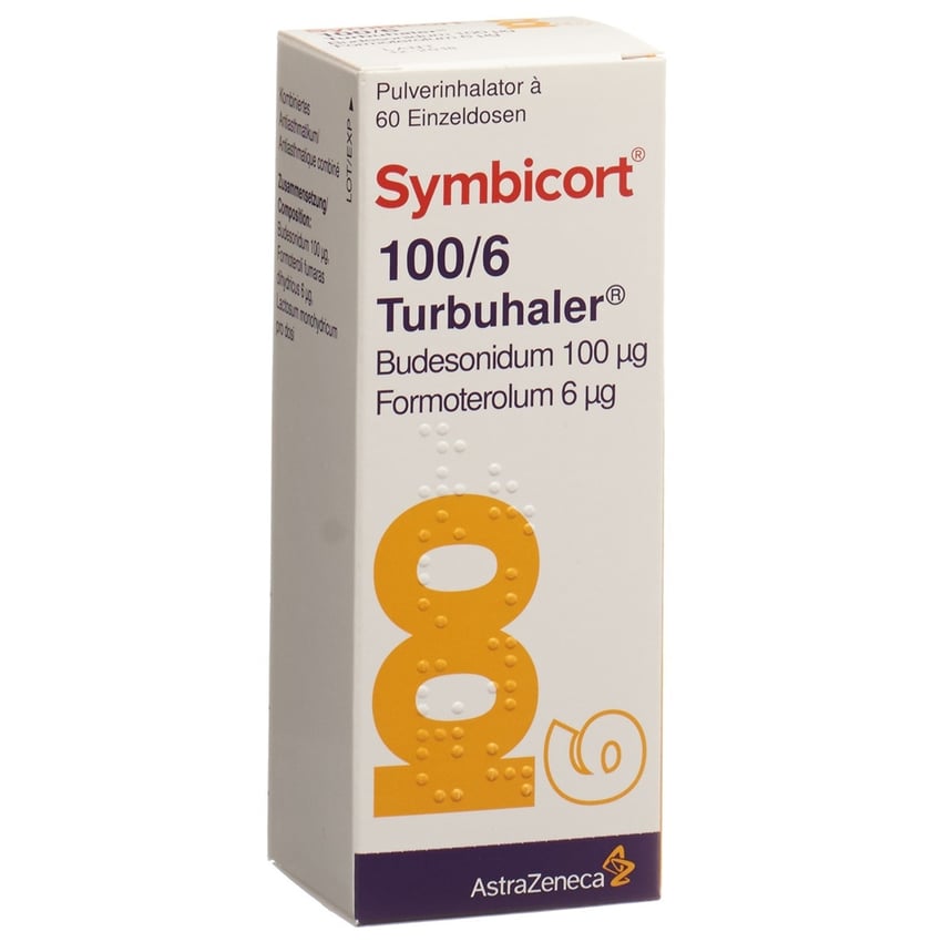 SYMBICORT 100/6 turbuhaler pdr inh 60 dos | Commander en ligne