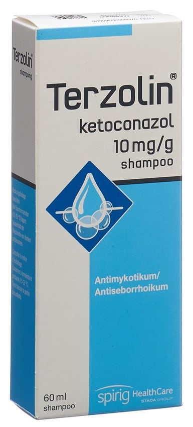 TERZOLIN shampoing sol 10 mg/g fl 60 ml | Commander en ligne