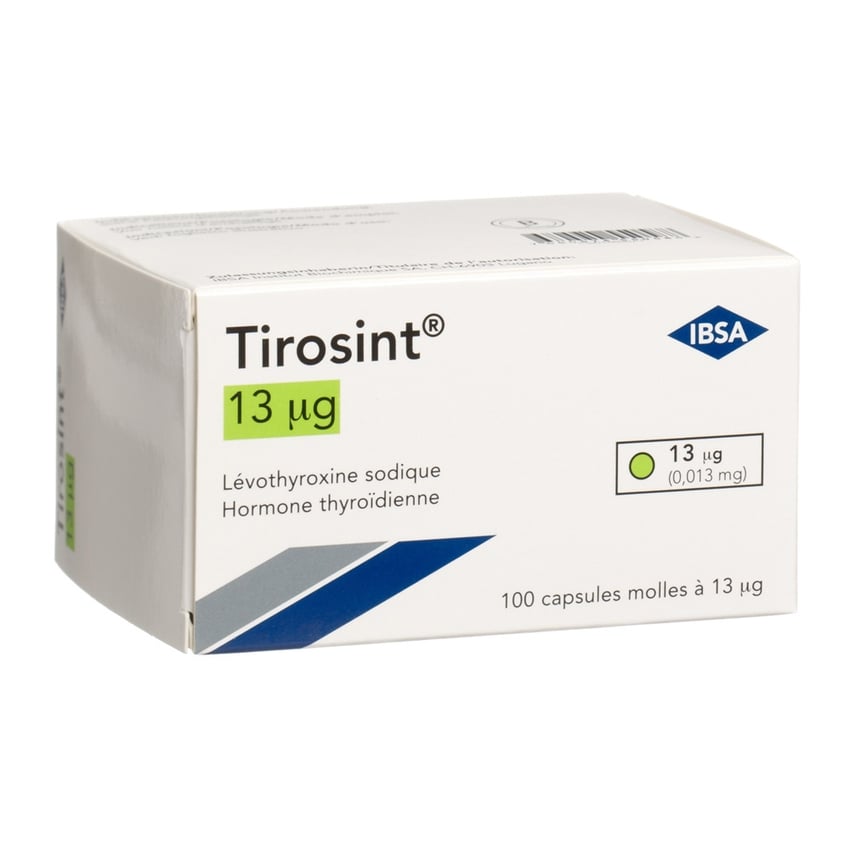 TIROSINT caps moll 13 mcg blist 100 pce | Commander en ligne