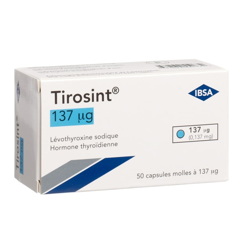 TIROSINT caps moll 137 mcg blist 50 pce | Commander en ligne