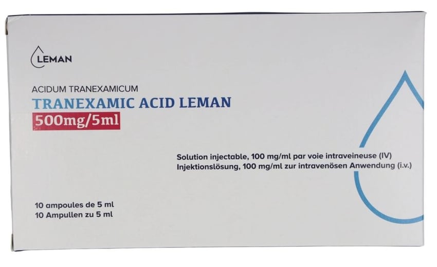 TRANEXAMIC Leman Inj Lös 500 mg/5ml Amp 10 Stk | Online bestellen