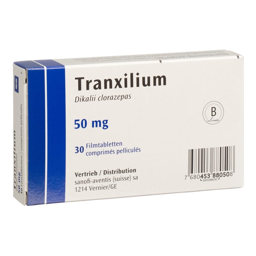 TRANXILIUM cpr pell 50 mg blist 30 pce | Commander en ligne