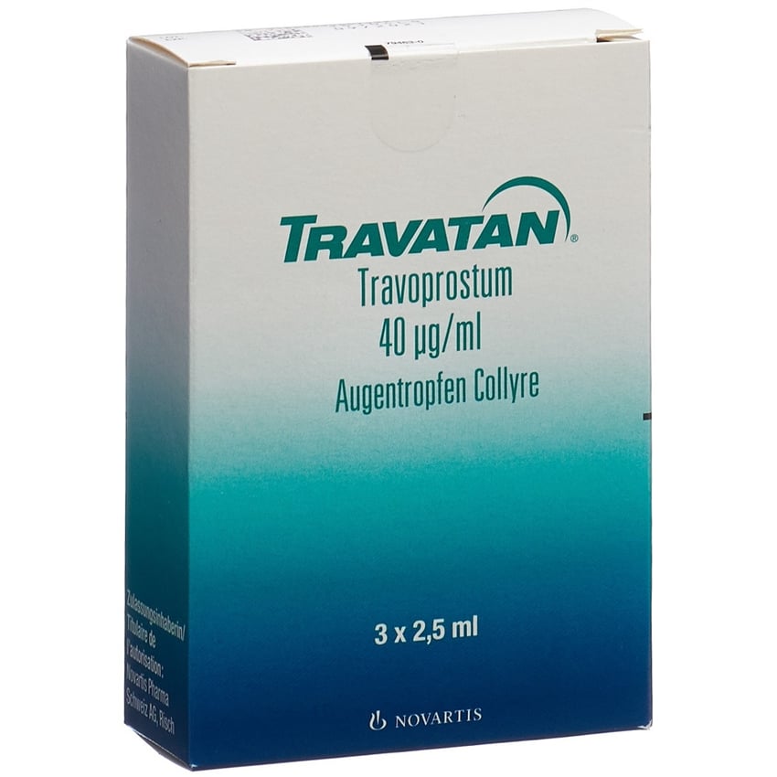 TRAVATAN gtt opht 40 mcg/ml fl 2.5 ml | Commander en ligne