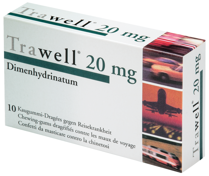 TRAWELL chewing gums dragées drag 20 mg blist 10 pce | Commander en ligne