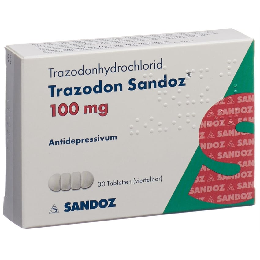 TRAZODONE Sandoz Tabl 100 mg Blist 30 Stk | Online bestellen
