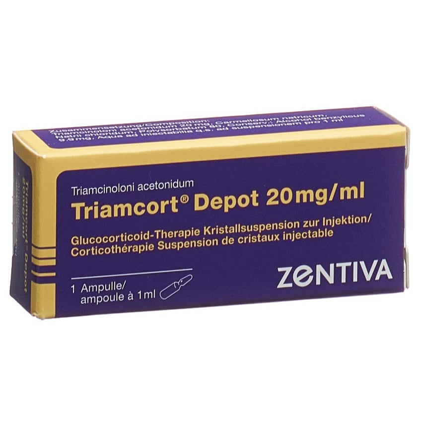 TRIAMCORT Dépôt susp crist 20 mg/ml amp 1 ml | Commander en ligne