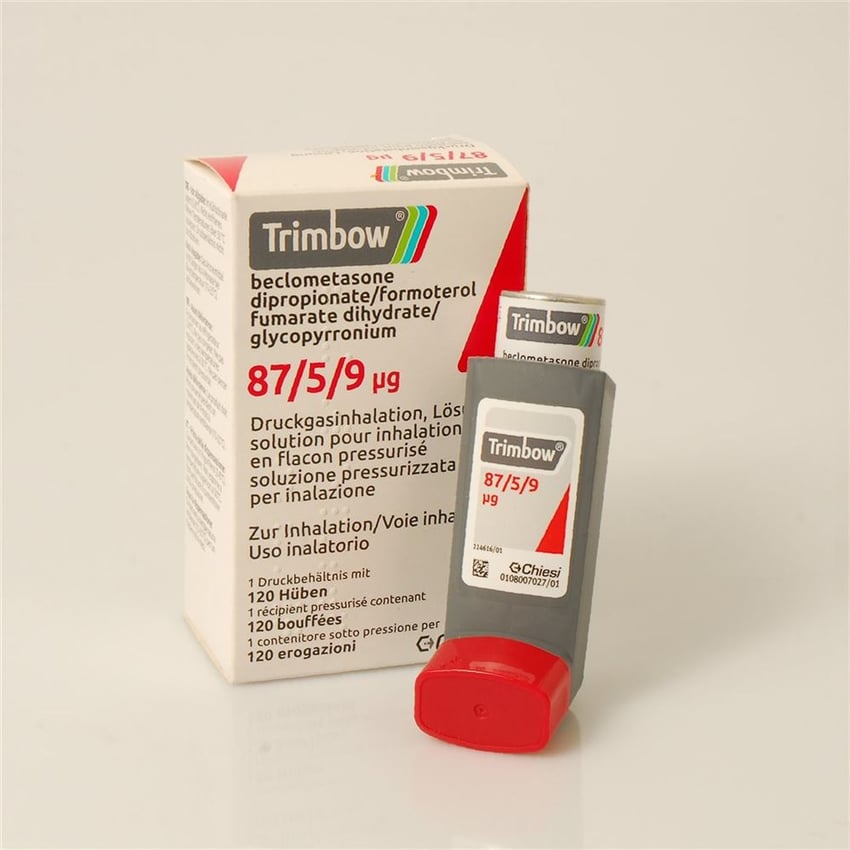 TRIMBOW Dosieraeros 87µg/5µg/9µg Fl 120 Dos | Online bestellen