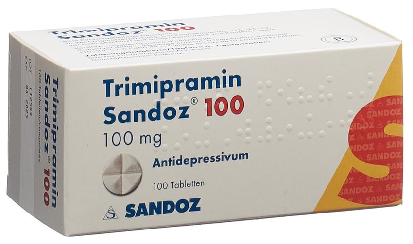 TRIMIPRAMINE Sandoz Tabl 100 mg Blist 100 Stk | Online bestellen