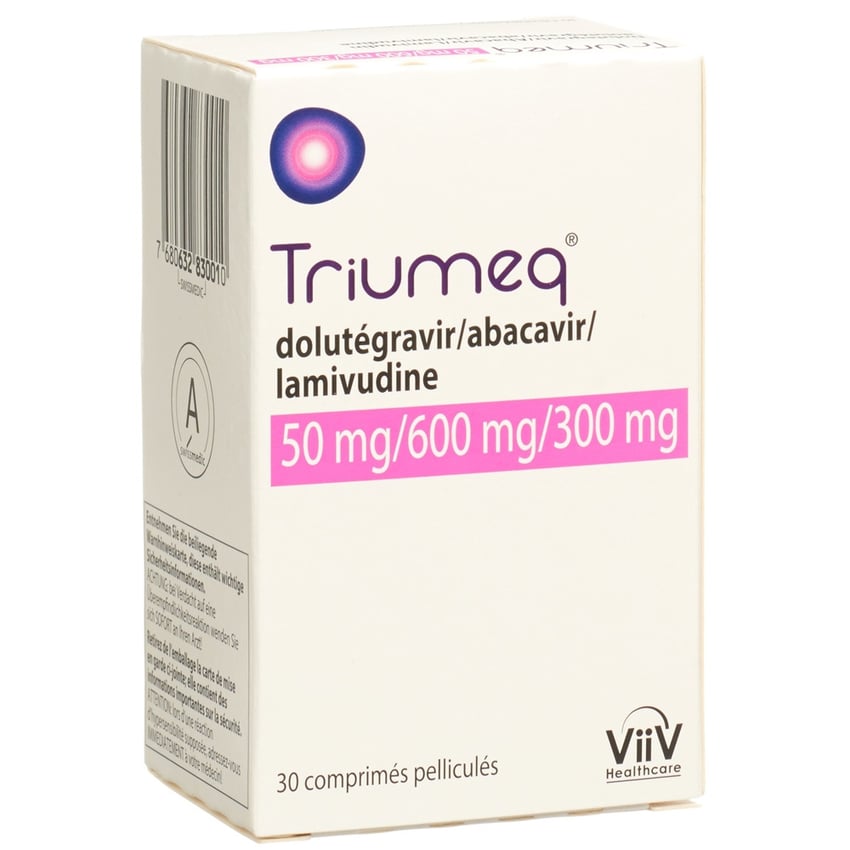 TRIUMEQ Filmtabl 50mg/600mg/300mg Ds 30 Stk | Online bestellen
