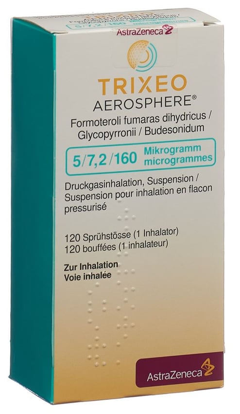 TRIXEO aéros doseur 5/7.2/160 mcg 120 dos | Commander en ligne