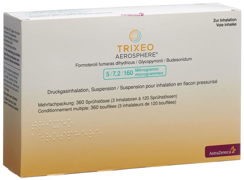 TRIXEO aéros doseur 5/7.2/160 mcg 120 dos | Commander en ligne