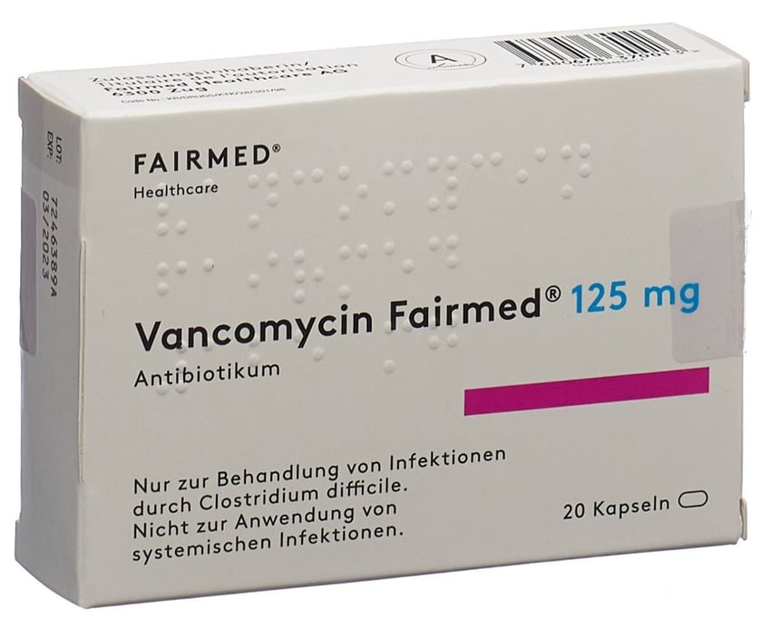 VANCOMYCINE Fairmed caps 125 mg blist 20 pce | Commander en ligne