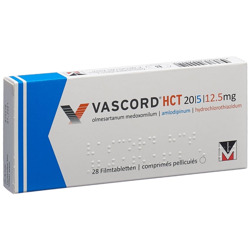 VASCORD HCT cpr pell 20/5/12.5 mg blist 28 pce | Commander en ligne