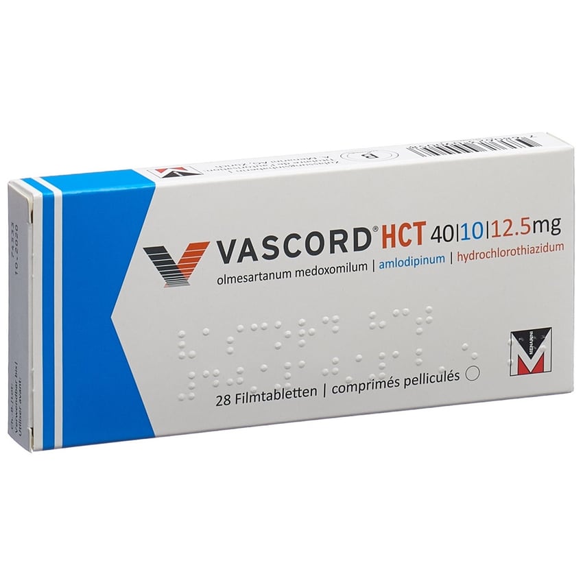 VASCORD HCT cpr pell 40/10/12.5 mg blist 28 pce | Commander en ligne