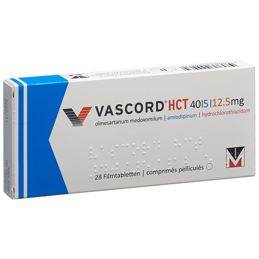 VASCORD HCT Filmtabl 40/5/12.5 mg Blist 28 Stk | Online bestellen