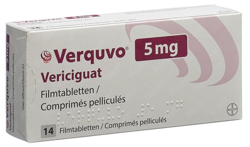VERQUVO Filmtabl 5 mg Blist 14 Stk | Online bestellen