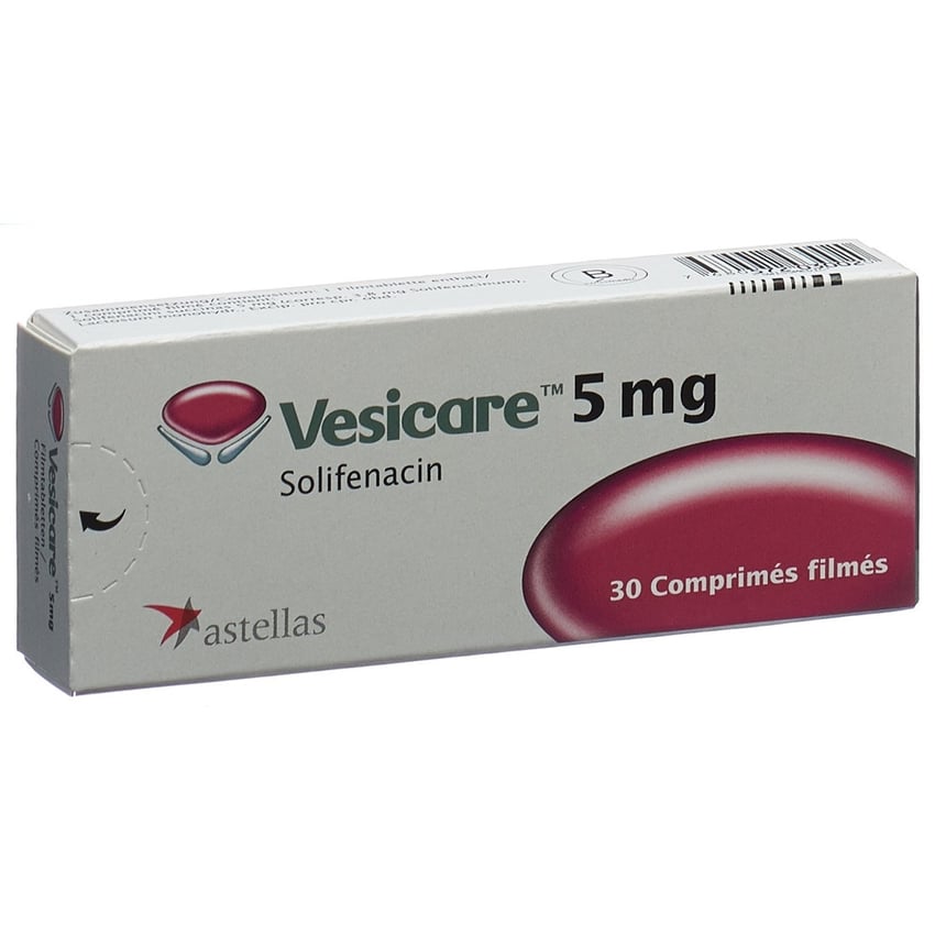 VESICARE cpr pell 5 mg blist 30 pce | Commander en ligne