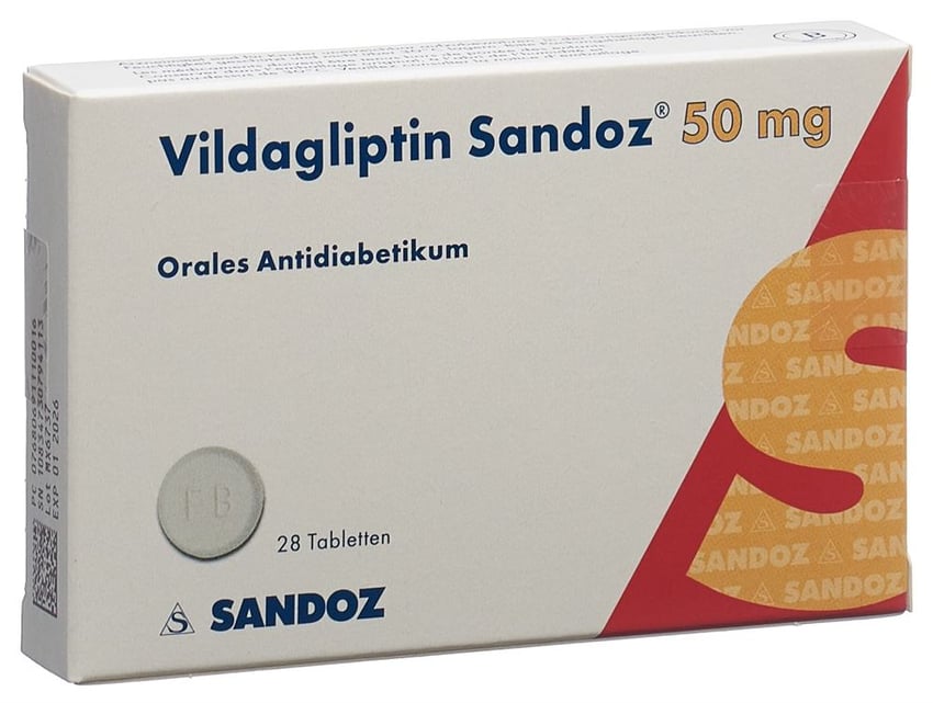 VILDAGLIPTIN Sandoz cpr 50 mg blist 28 pce | Commander en ligne