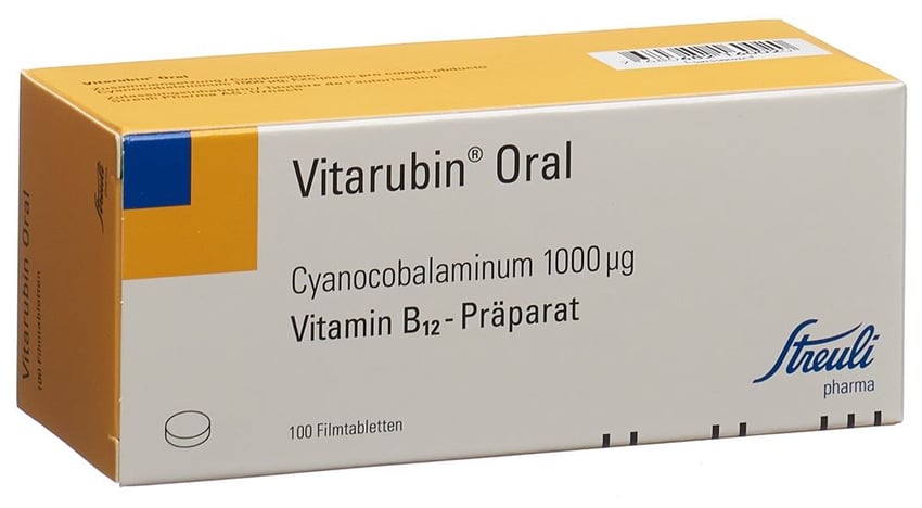 VITARUBIN Oral cpr pell 1000 mcg blist 100 pce | Commander en ligne