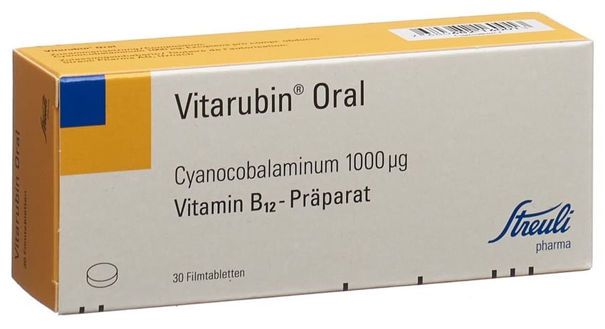 VITARUBIN Oral cpr pell 1000 mcg blist 30 pce | Commander en ligne