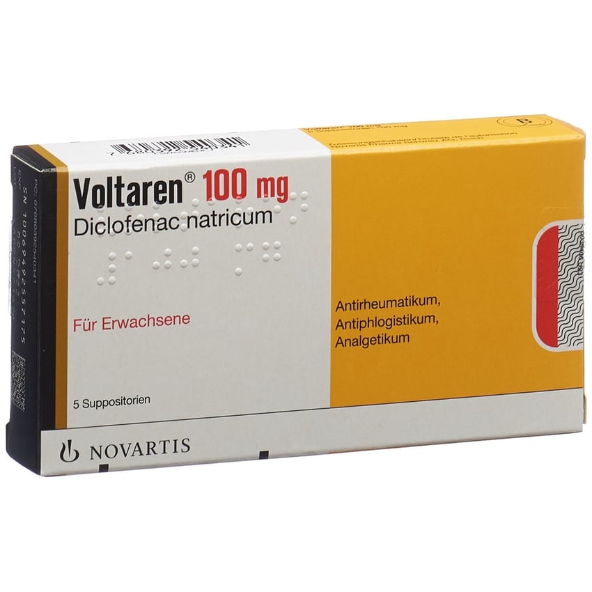 Voltaren Supp 100 mg Erw 5 Stk | Online bestellen