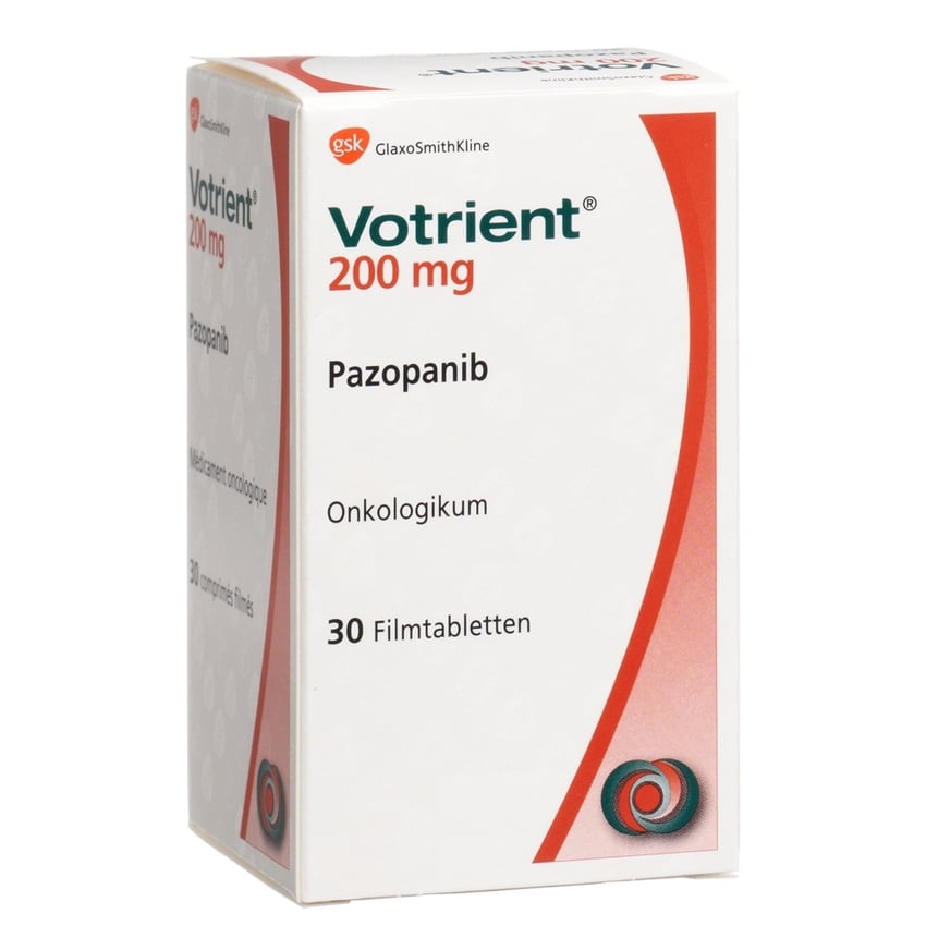 VOTRIENT Filmtabl 200 mg Ds 30 Stk | Online bestellen