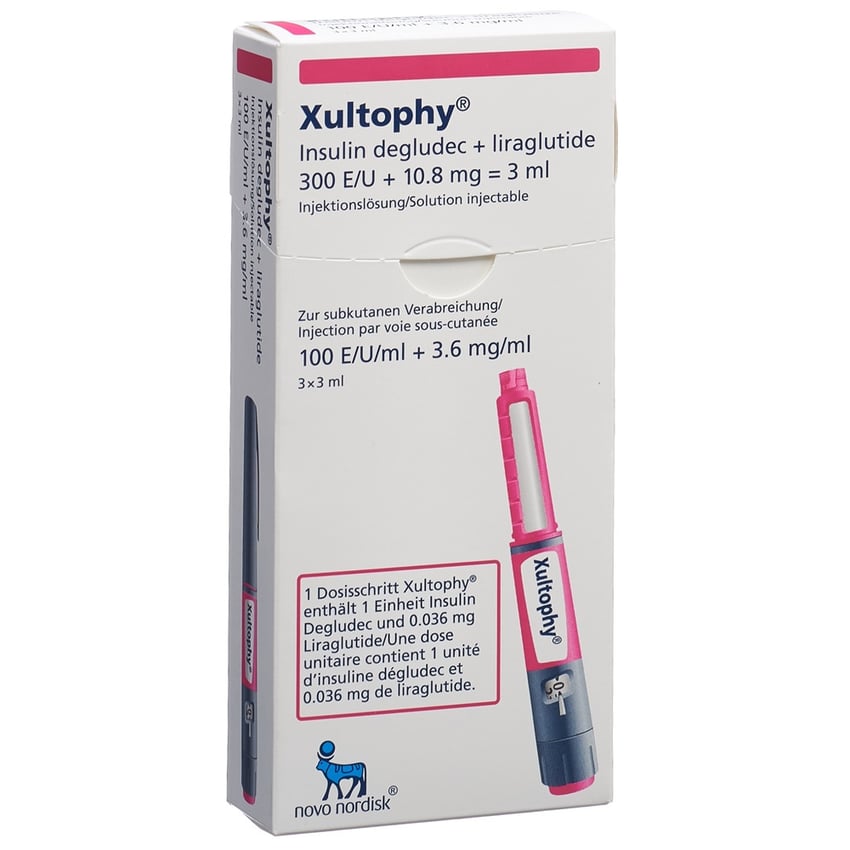 XULTOPHY Inj Lös 100E/ml 3.6 mg/ml Fertpen 3 ml | Online bestellen