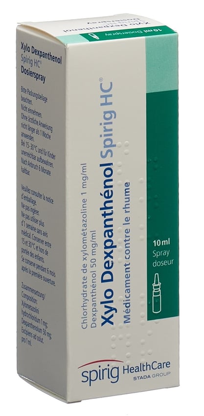 XYLO DEXPANTHENOL Spirig HC spray nasal fl 10 ml | Commander en ligne