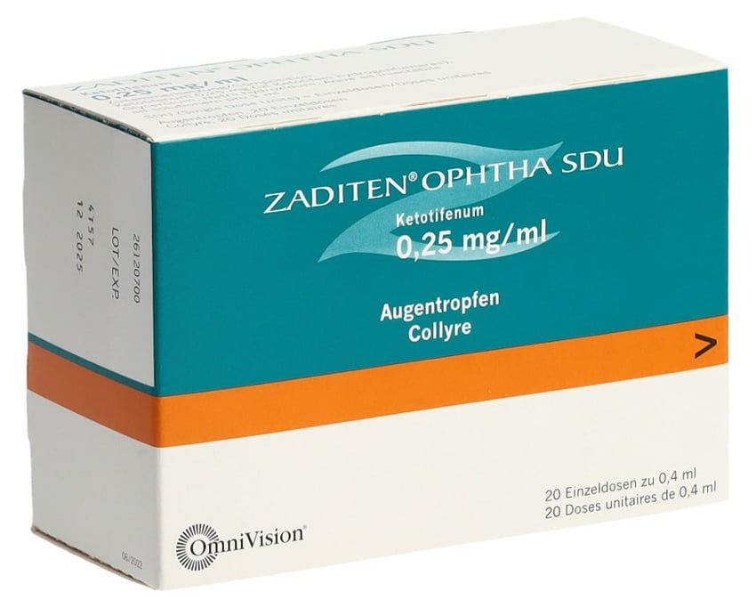ZADITEN Ophtha SDU Gtt Opht Monodos 0.4 ml | Online bestellen
