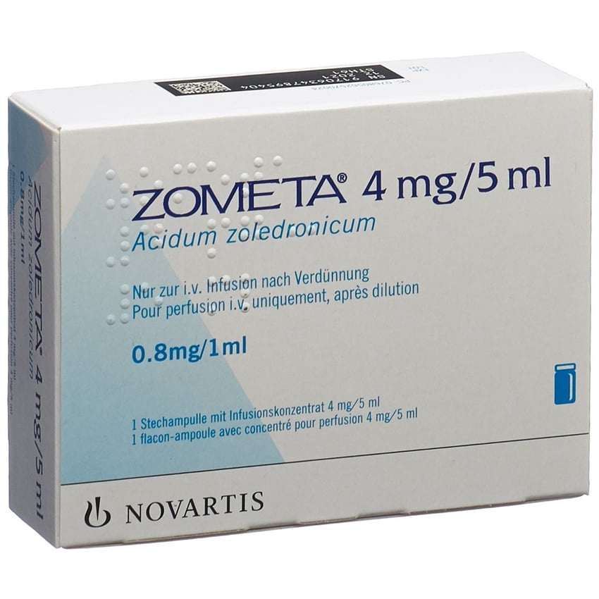 ZOMETA conc perf 4 mg/5ml flac 5 ml | Commander en ligne
