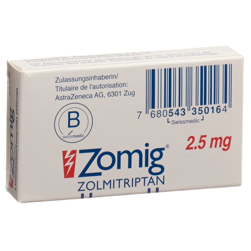 ZOMIG Filmtabl 2.5 mg Blist 3 Stk | Online bestellen