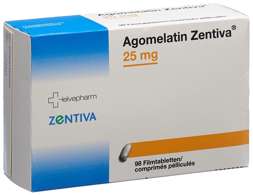 AGOMELATINE Zentiva Filmtabl 25 mg Blist 98 Stk | Online bestellen