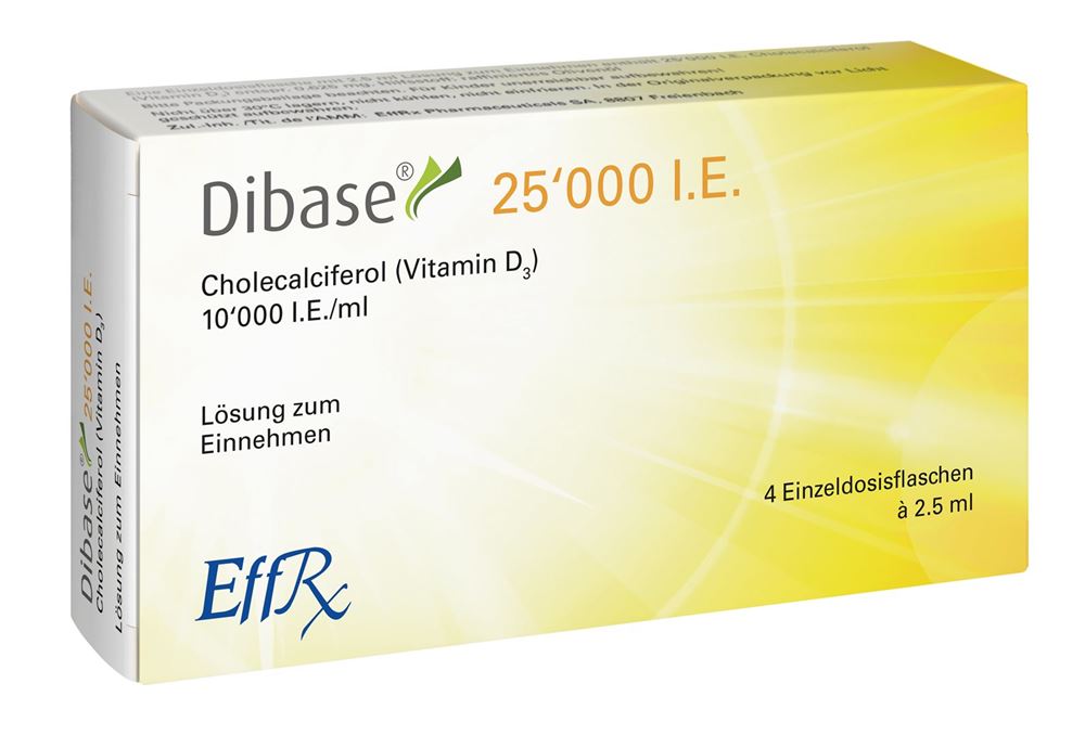 DIBASE sol 25000 IE (B) fl 2.5 ml | Commander en ligne