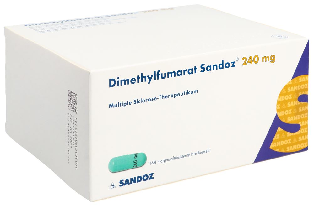 DIMETHYLFUMARATE Sandoz Kaps 240 mg Blist 168 Stk | Online bestellen