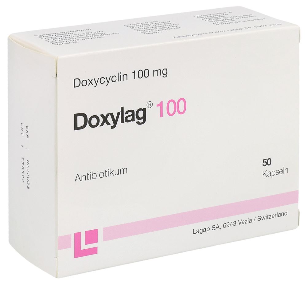 Doxylag Kaps 100 mg Blist 50 Stk | Online bestellen