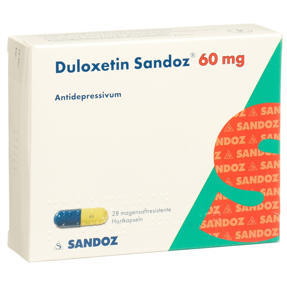 DULOXETINE Sandoz Kaps 60 mg Blist 28 Stk | Online bestellen