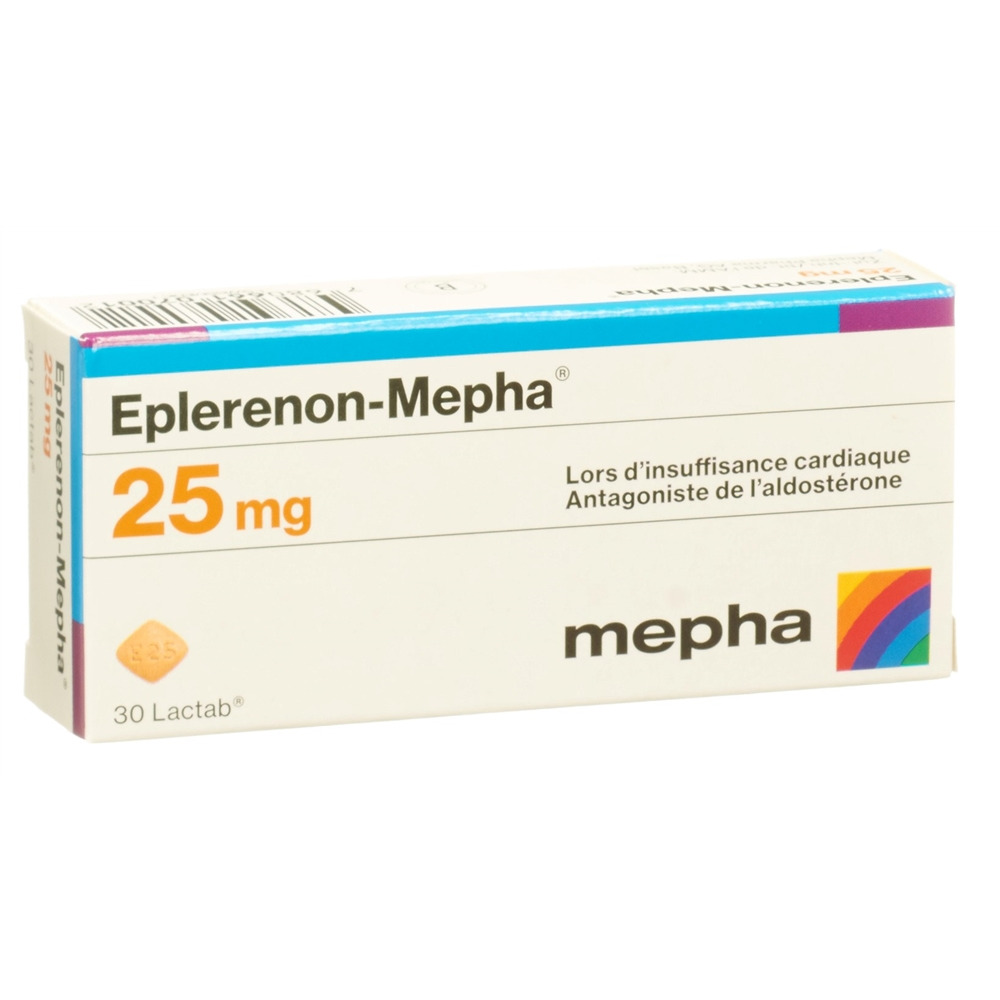 EPLERENONE Mepha cpr pell 25 mg blist 30 pce | Commander en ligne
