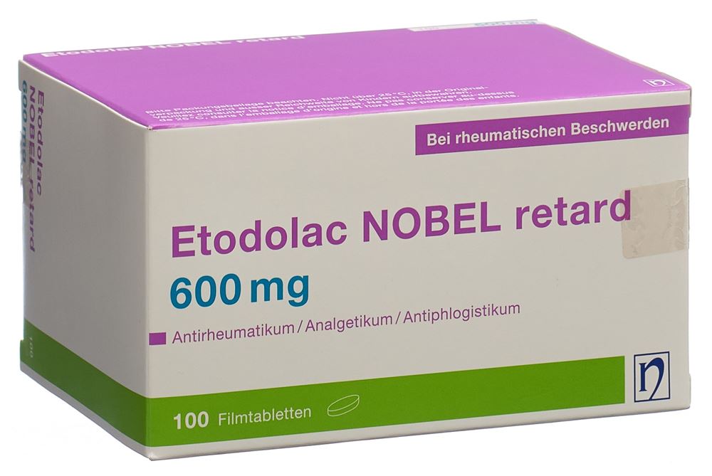 ETODOLAC NOBEL cpr pell ret 600 mg blist 100 pce | Ordinare online