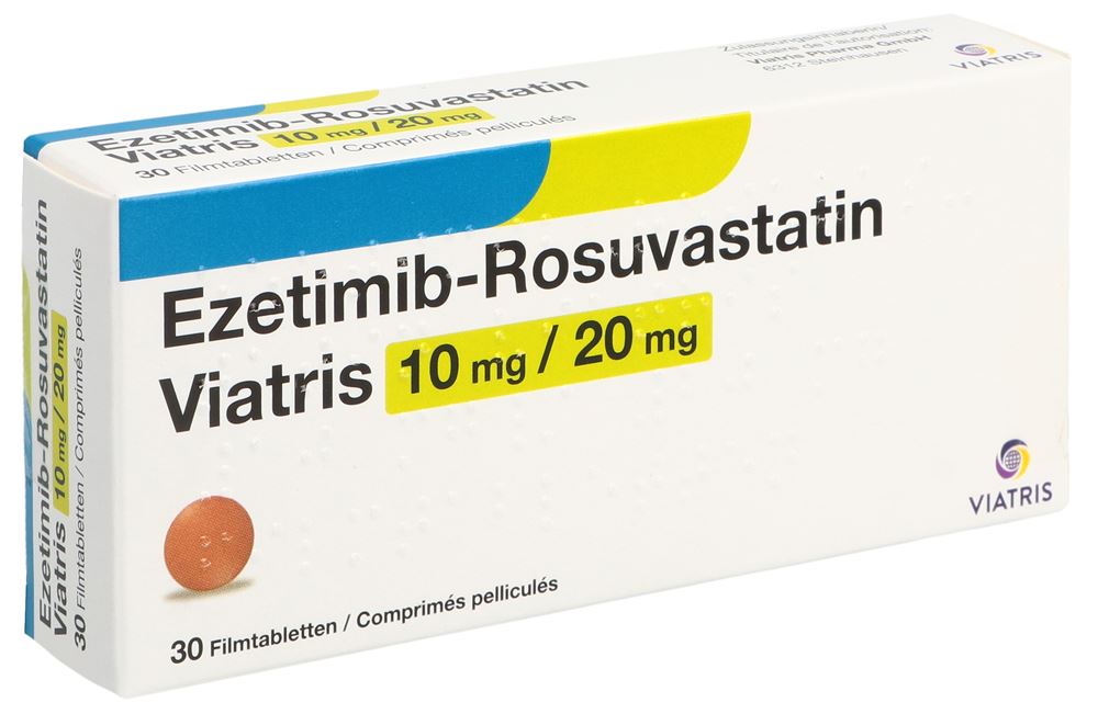 EZETIMIBE ROSUVASTATINE Viatris Filmtabl 10 mg/20 mg Blist 30 Stk ...