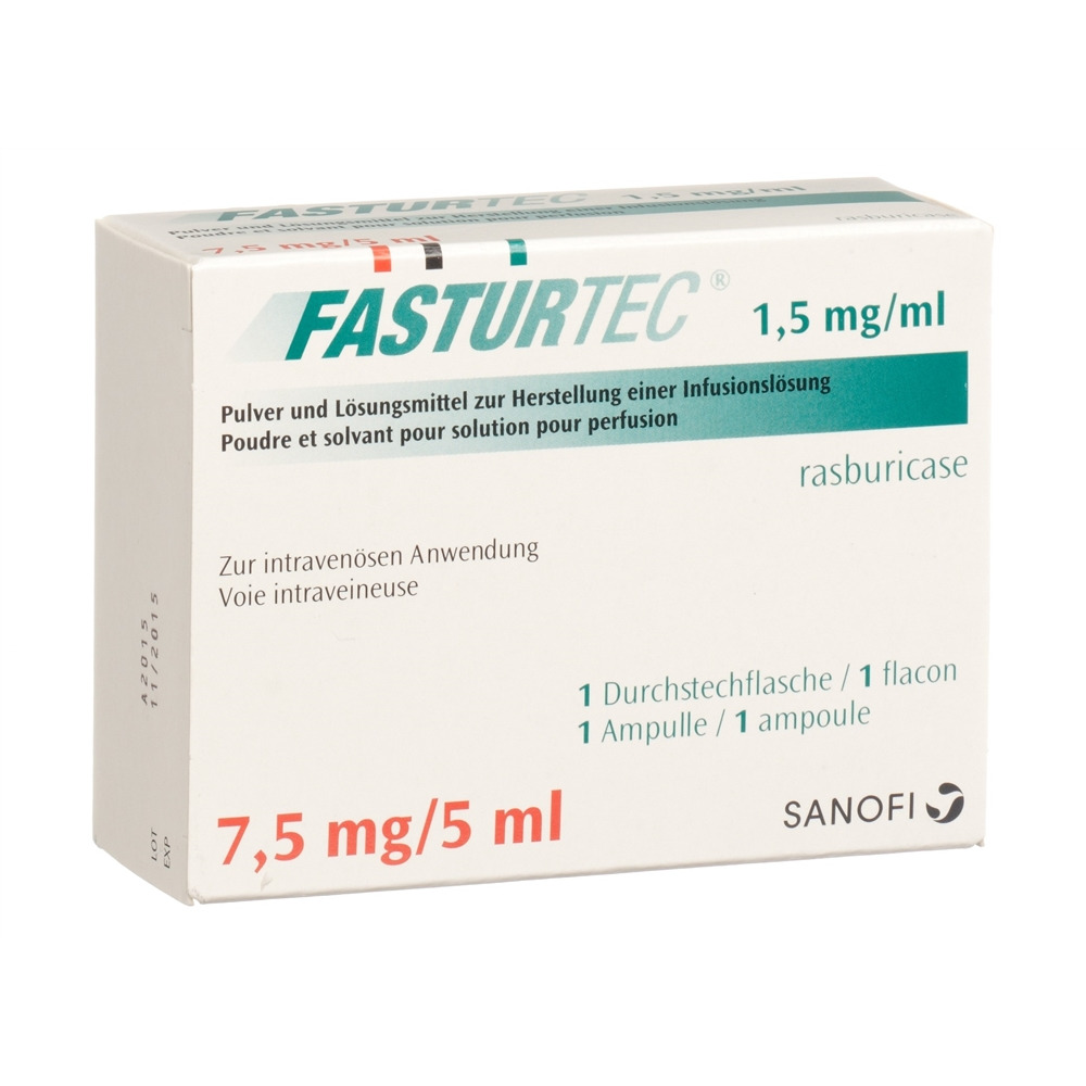 Fasturtec subst sèche 7.5 mg cum solvens flac 1 pce | Commander en ligne