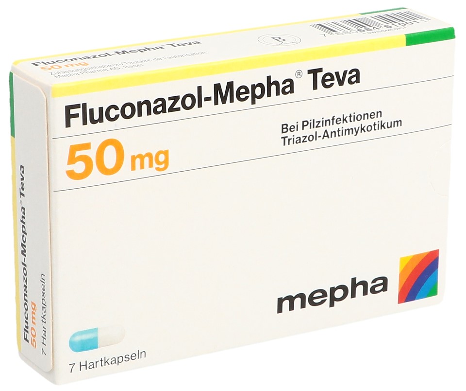 FLUCONAZOLE Mepha Teva Kaps 50 mg Blist 7 Stk | Online bestellen
