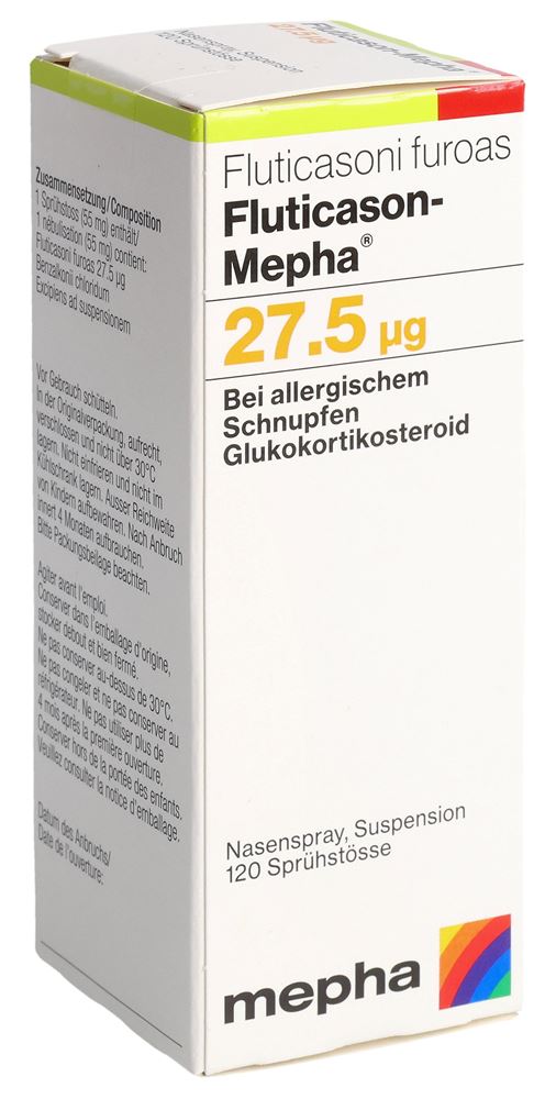 FLUTICASON Mepha Nasenspray 27.5 mcg/Dosis Spr 120 Dos | Online bestellen