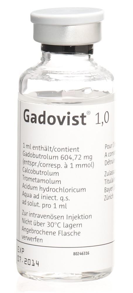 GADOVIST Inj Lös 1 mmol/ml 5ml Fertigspritze Fertspr 5 ml | Online ...