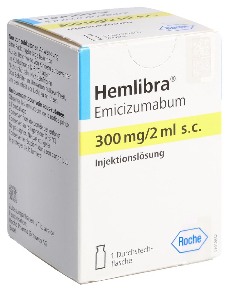HEMLIBRA Inj Lös 300 mg/2ml s.c. Durchstf 1 Stk | Online bestellen