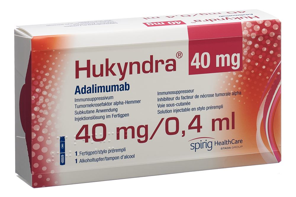 HUKYANDRA Inj Lös 40 mg/0.4ml Fertigpen Fertpen 0.4 ml | Online bestellen
