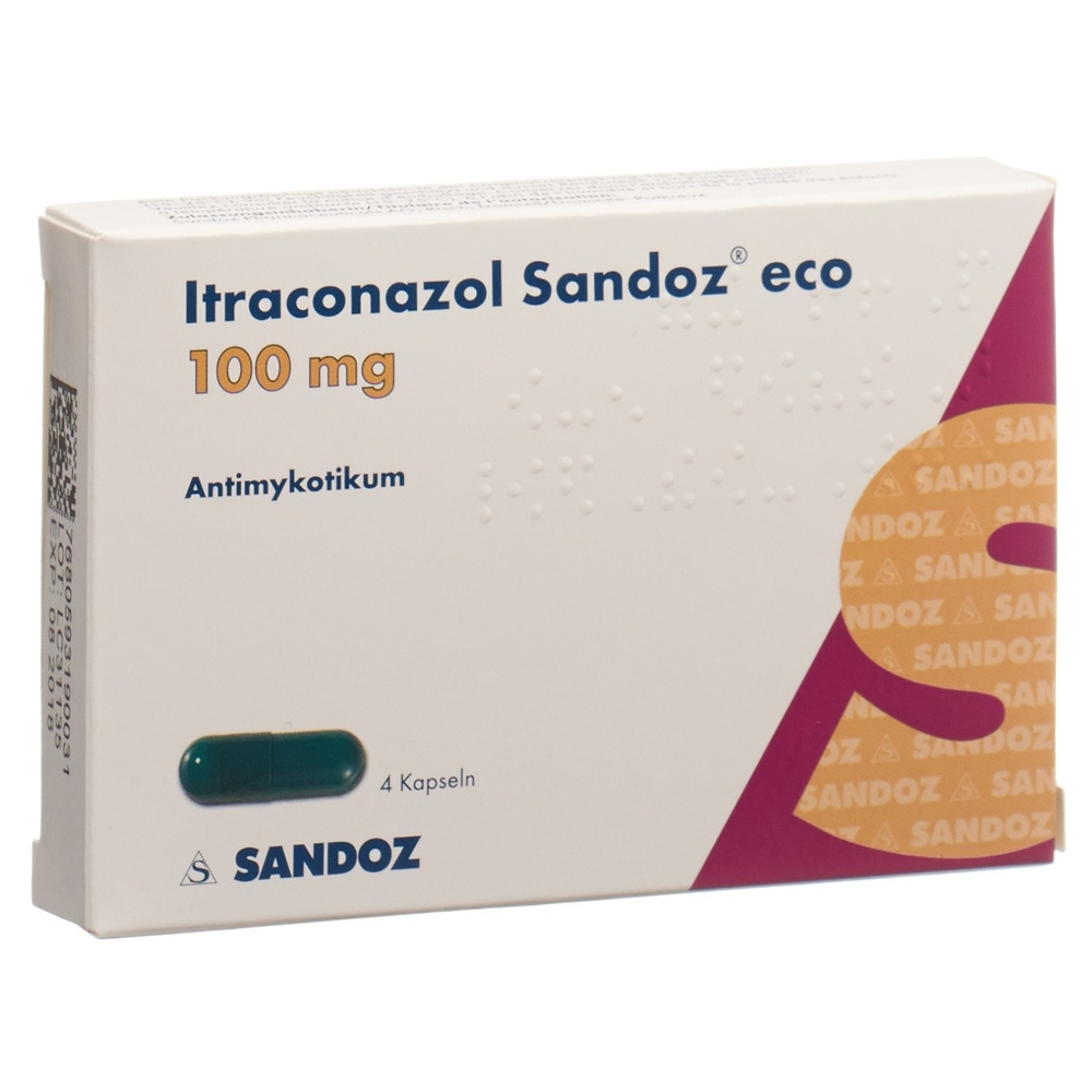 ITRACONAZOLE Sandoz eco 4 caps 100 mg blist 4 pce | Ordinare online