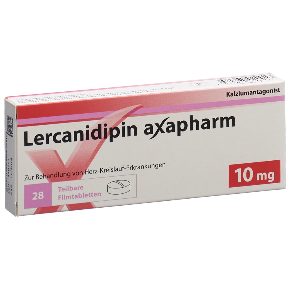LERCANIDIPINE Axapharm cpr pell 10 mg blist 28 pce | Commander en ligne