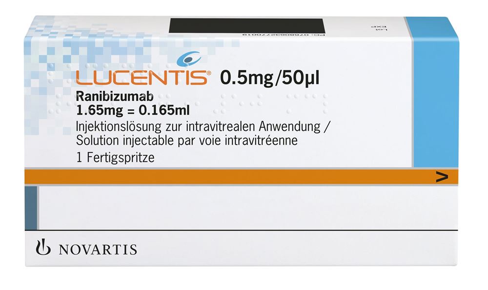 LUCENTIS Inj Lös 1.65 mg/0.165ml Fertspr 0.165 ml | Online bestellen