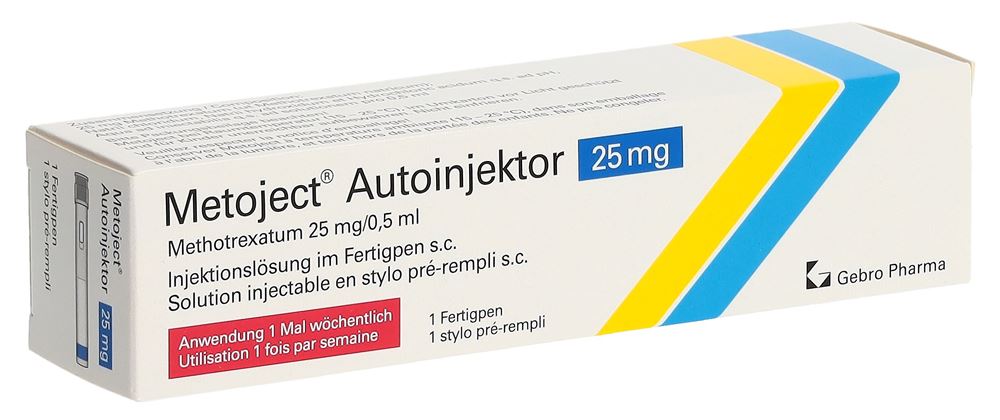 METOJECT Inj Lös 25 mg/0.5ml Autoinjektor Fertpen 1 Stk | Online bestellen
