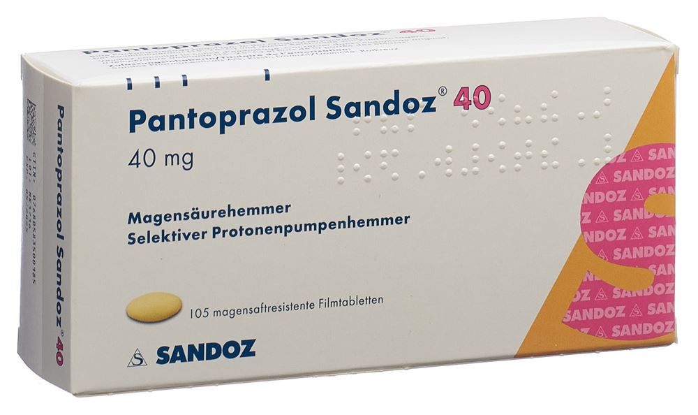 PANTOPRAZOLE Sandoz cpr pell 40 mg blist 105 pce | Commander en ligne